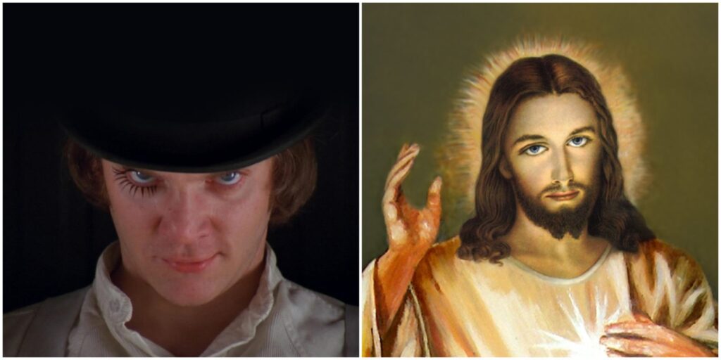 A CLOCKWORK ORANGE explained. Alex Delarge as Jesus Christ